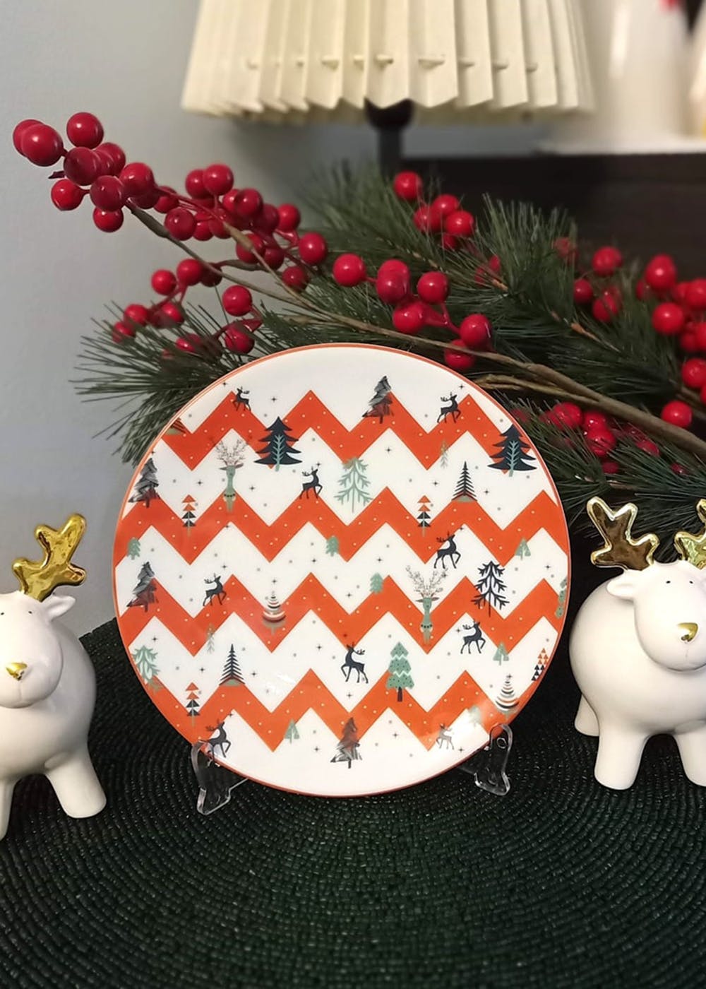 Get Red Stripes Wall Plate at ₹ 800 | LBB Shop