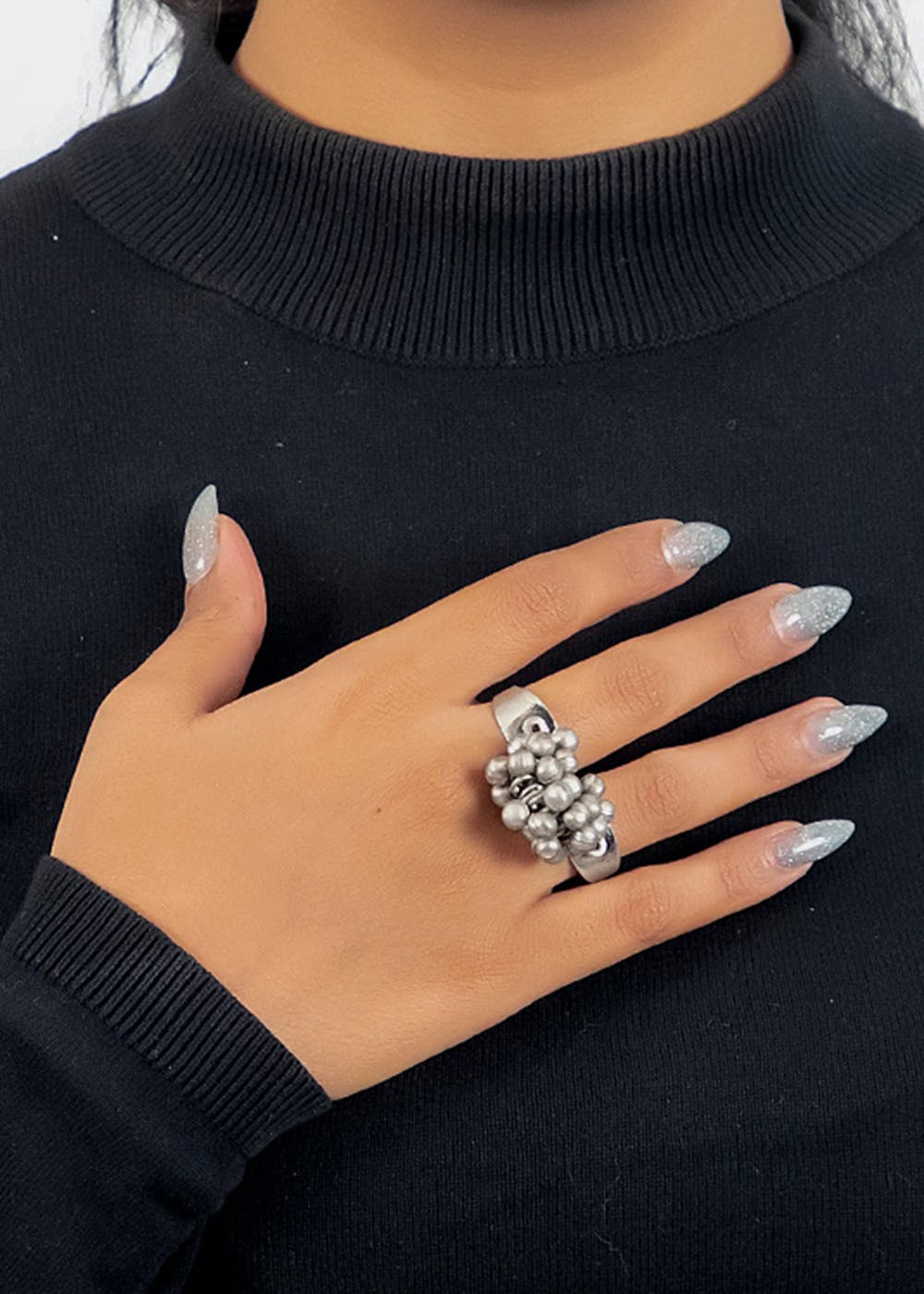 Get Ghunghroo Bell Two Finger Ring at ₹ 850 | LBB Shop