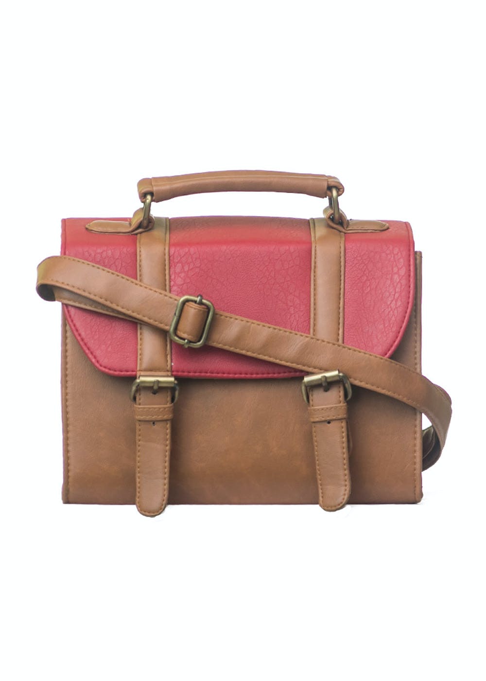 Get Red Tan Box Bag at ₹ 1499 | LBB Shop