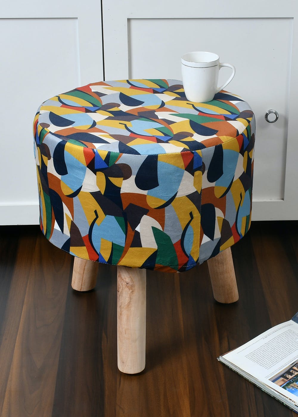 Get Printed Stool Green With Digital Print at ₹ 1699 | LBB Shop