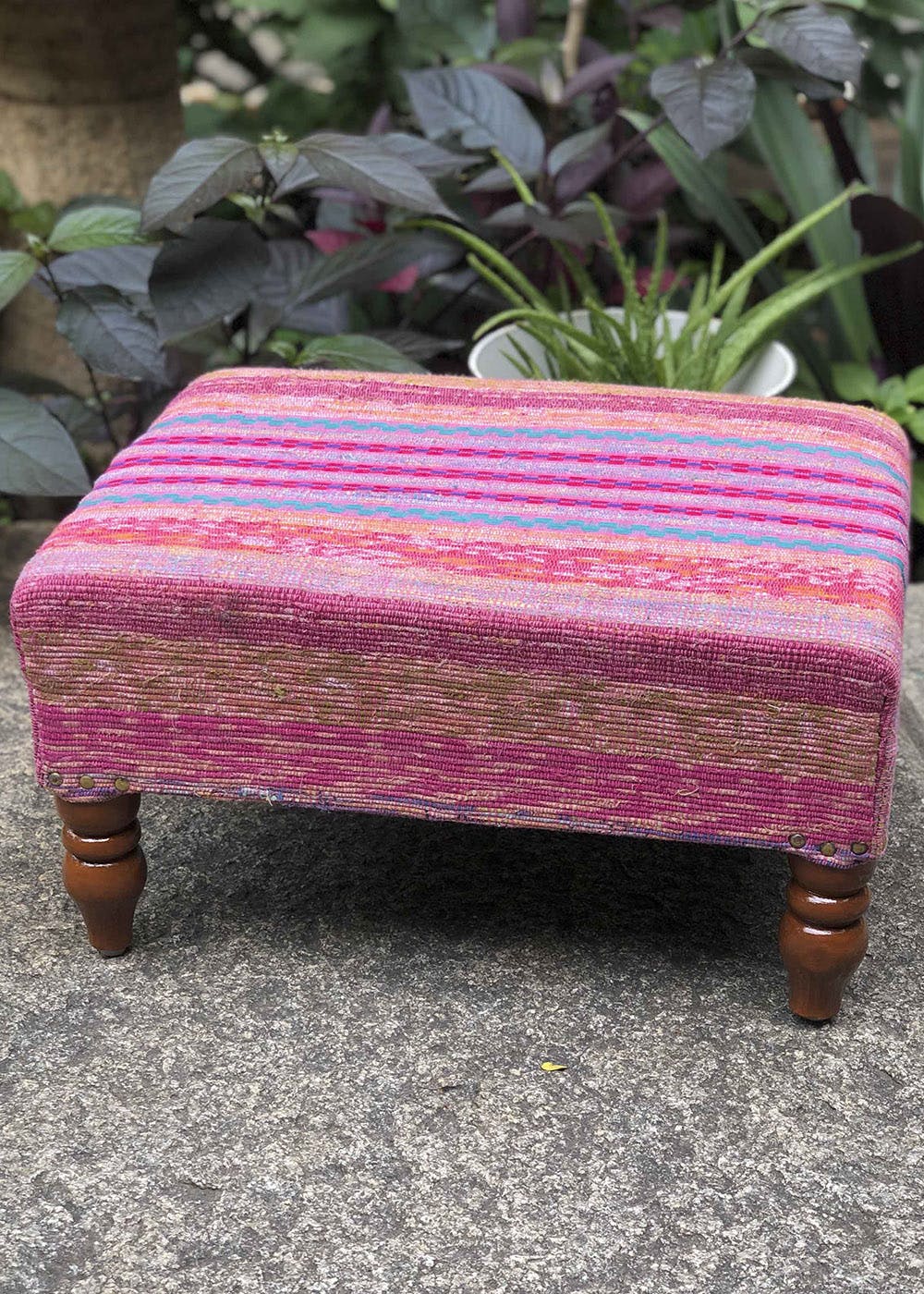 Get Upcycled Foot Stools in Pink at ₹ 4520 | LBB Shop
