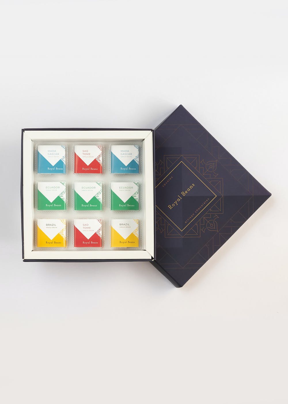 Get Chocolate Squares – Assorted Solid – Single Origin Chocolates (Box ...