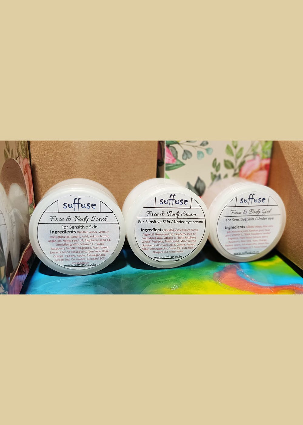 Get Face & Body Care Combo - For Sensitive Skin - 150gm at ₹ 600 | LBB Shop