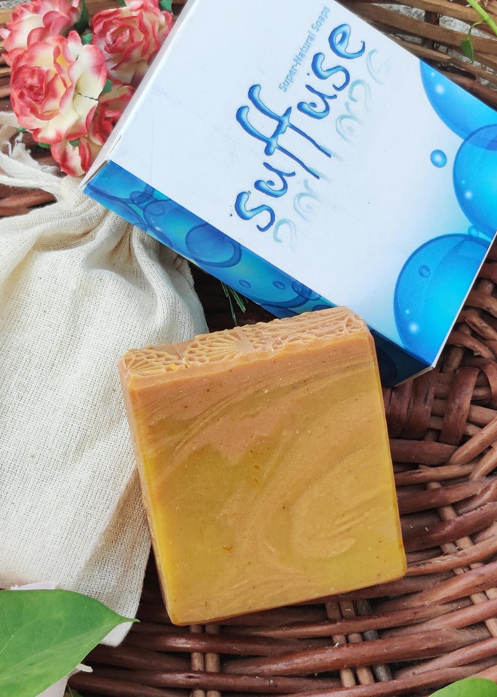 Get Milk Saffron & Turmeric Cold Process Soap - 100gm at ₹ 500 | LBB Shop