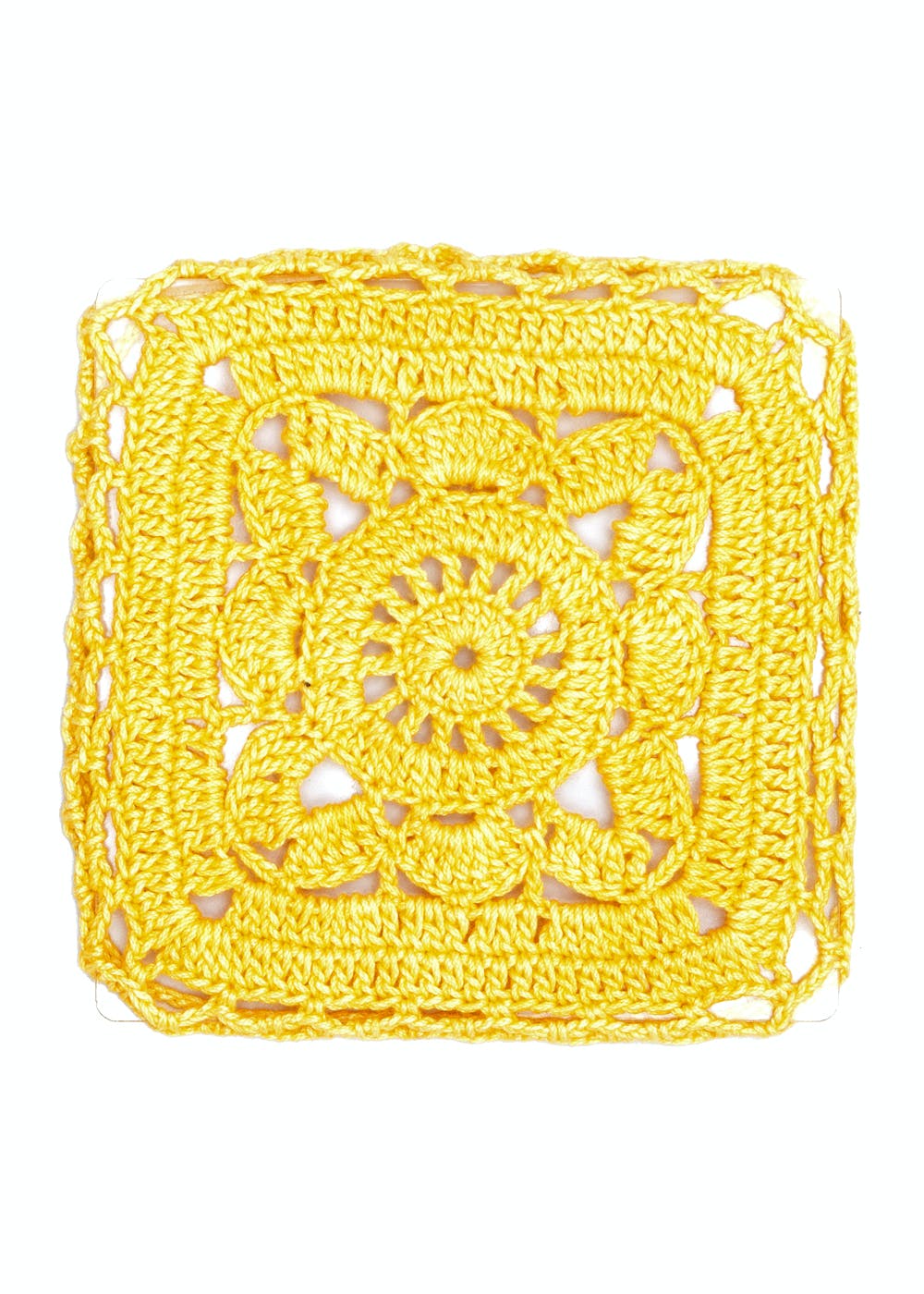 Get Citrine Yellow Handcrafted Crochet Coaster - Square (Set of 2) at ...