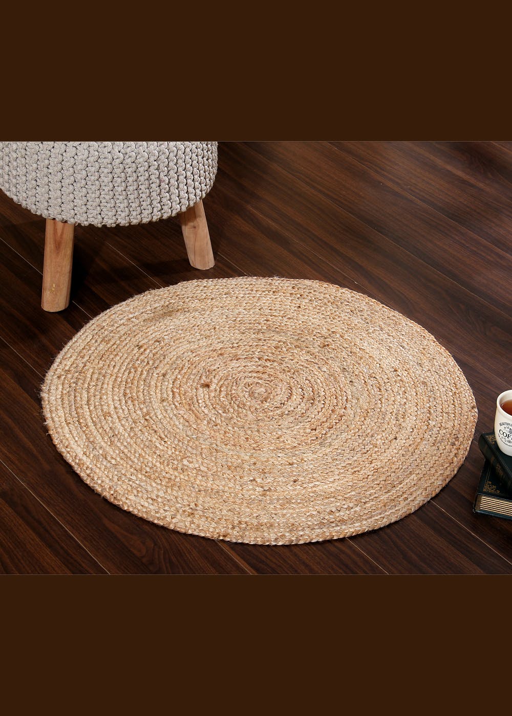 Get Classic Circular Jute Rug at ₹ 999 | LBB Shop