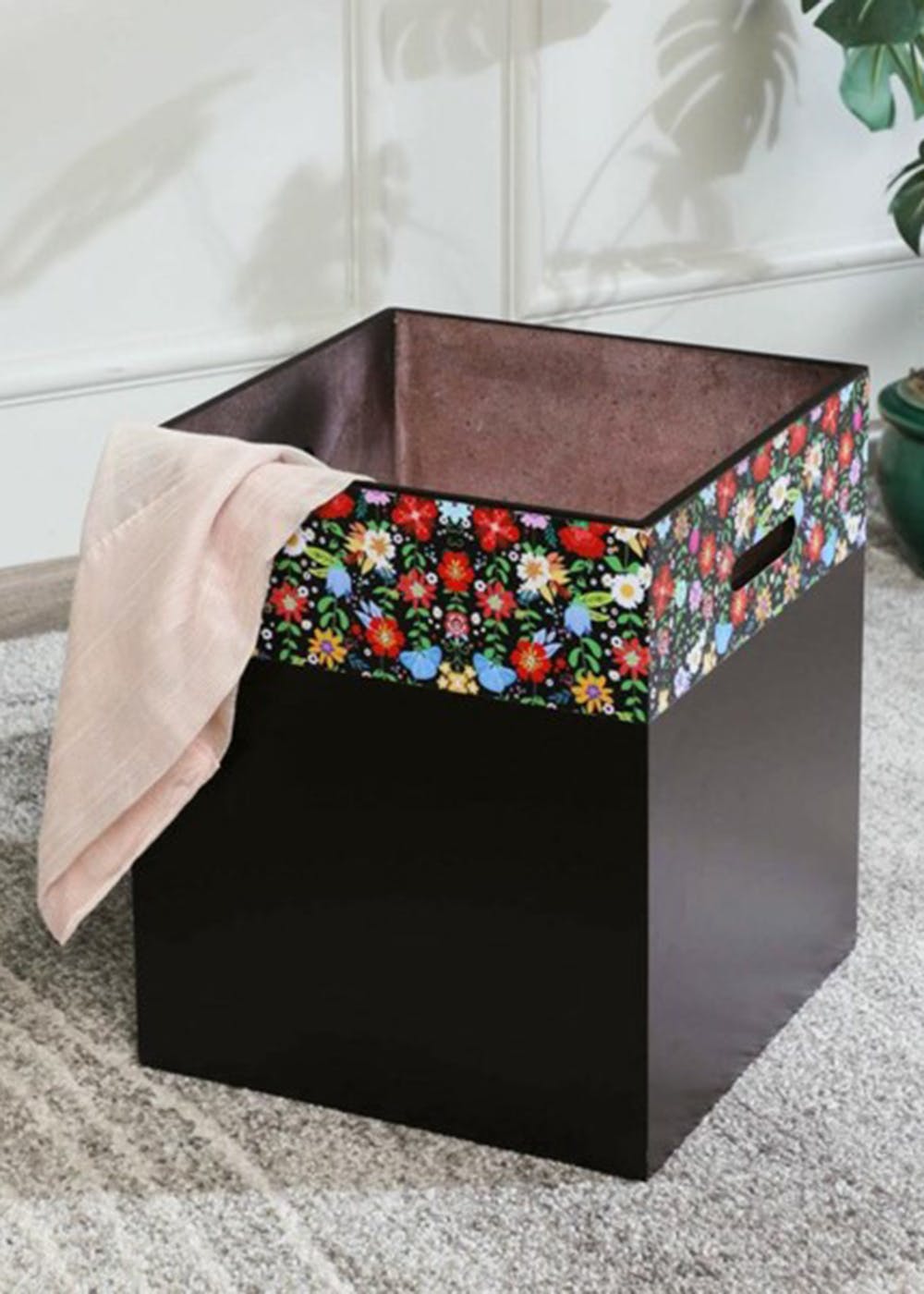 Get MDF Floral Design Laundry Box at ₹ 1979 | LBB Shop
