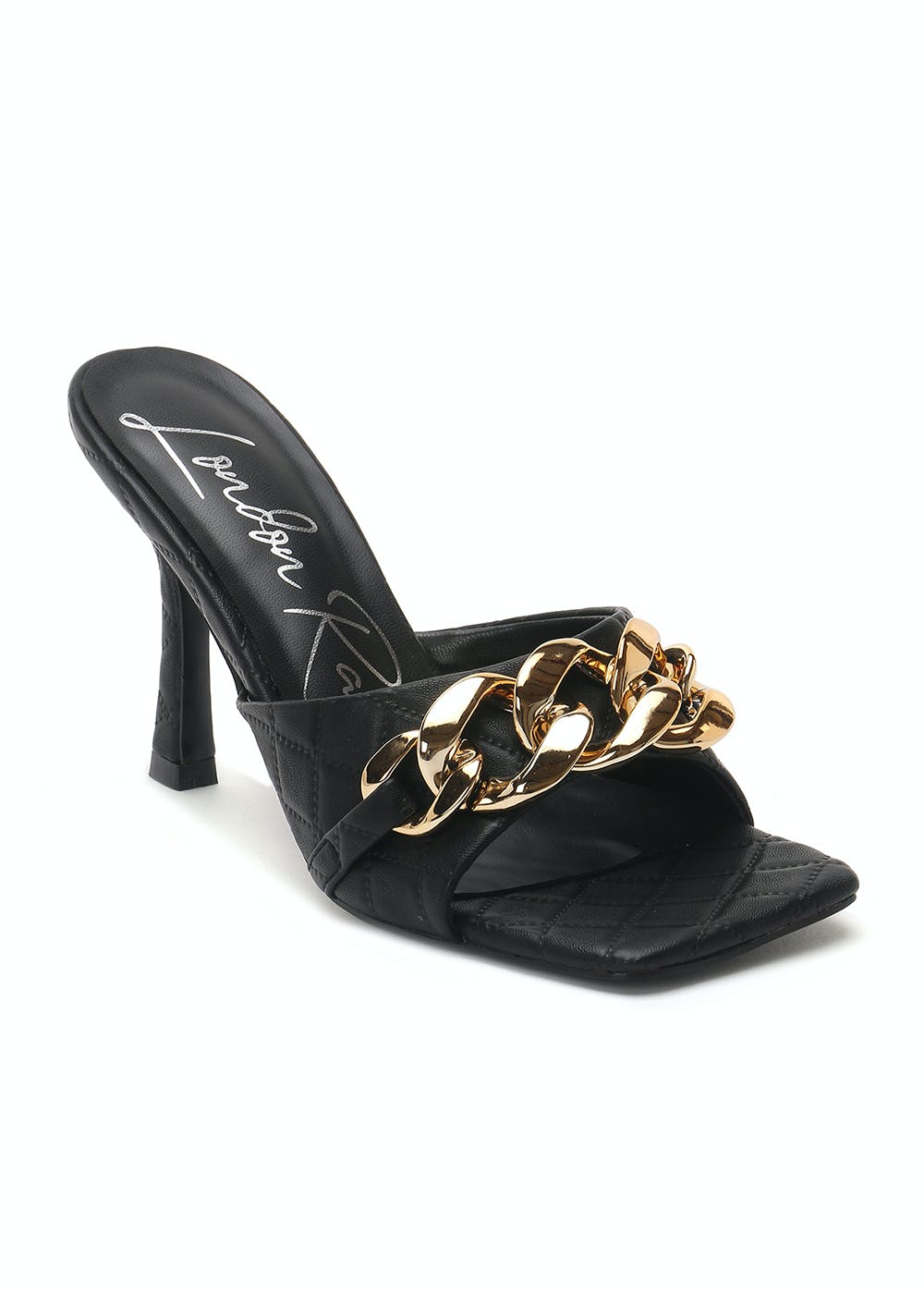Get Solid Quilted High Heels at ₹ 4199 | LBB Shop
