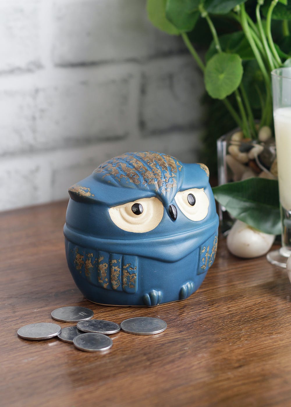 Get Handcrafted Ceramic Rustic Finish Coin Bank at ₹ 1199 | LBB Shop
