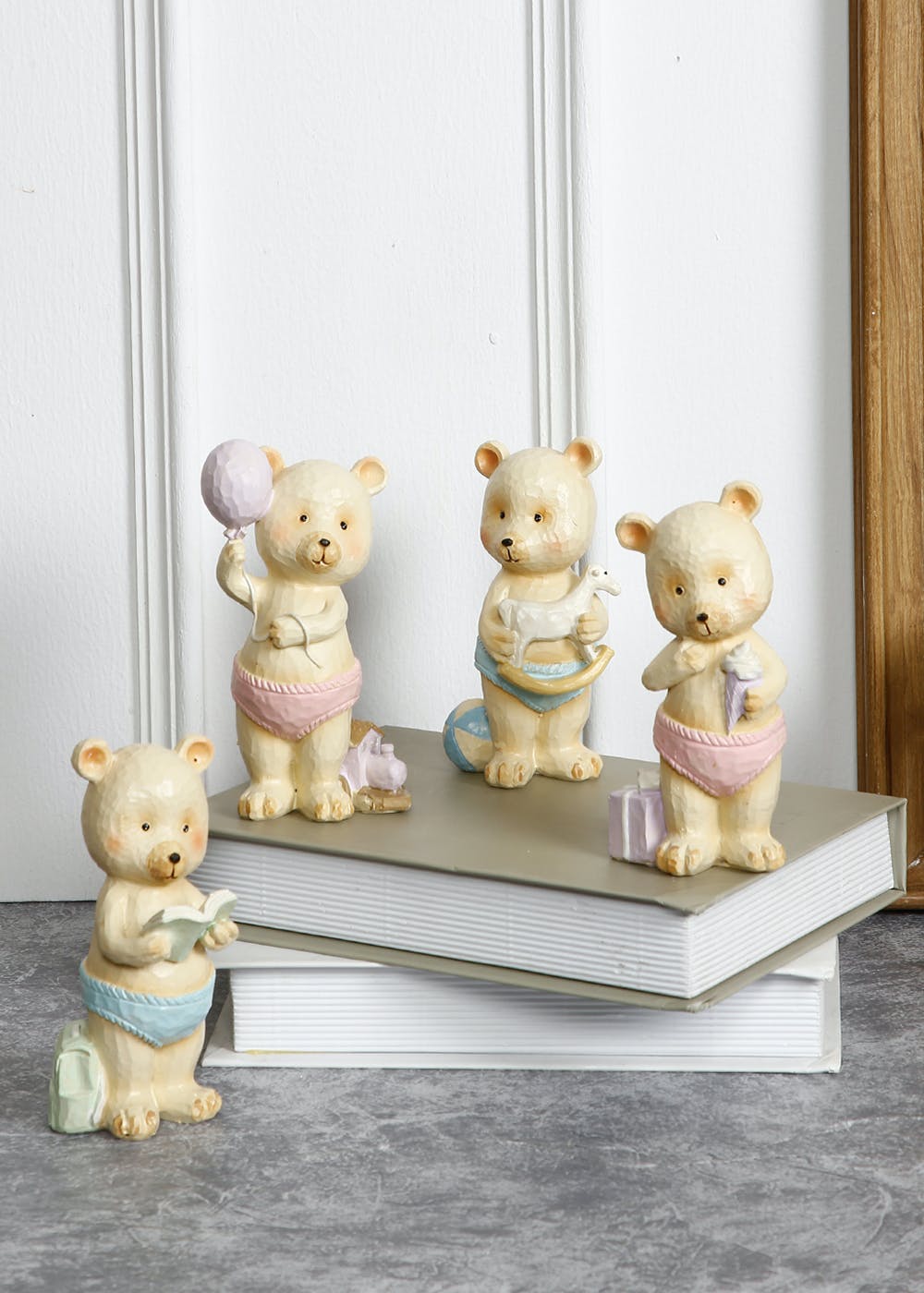 Get Set Of Four Polyraisin Bear Artpieces at ₹ 2499 | LBB Shop