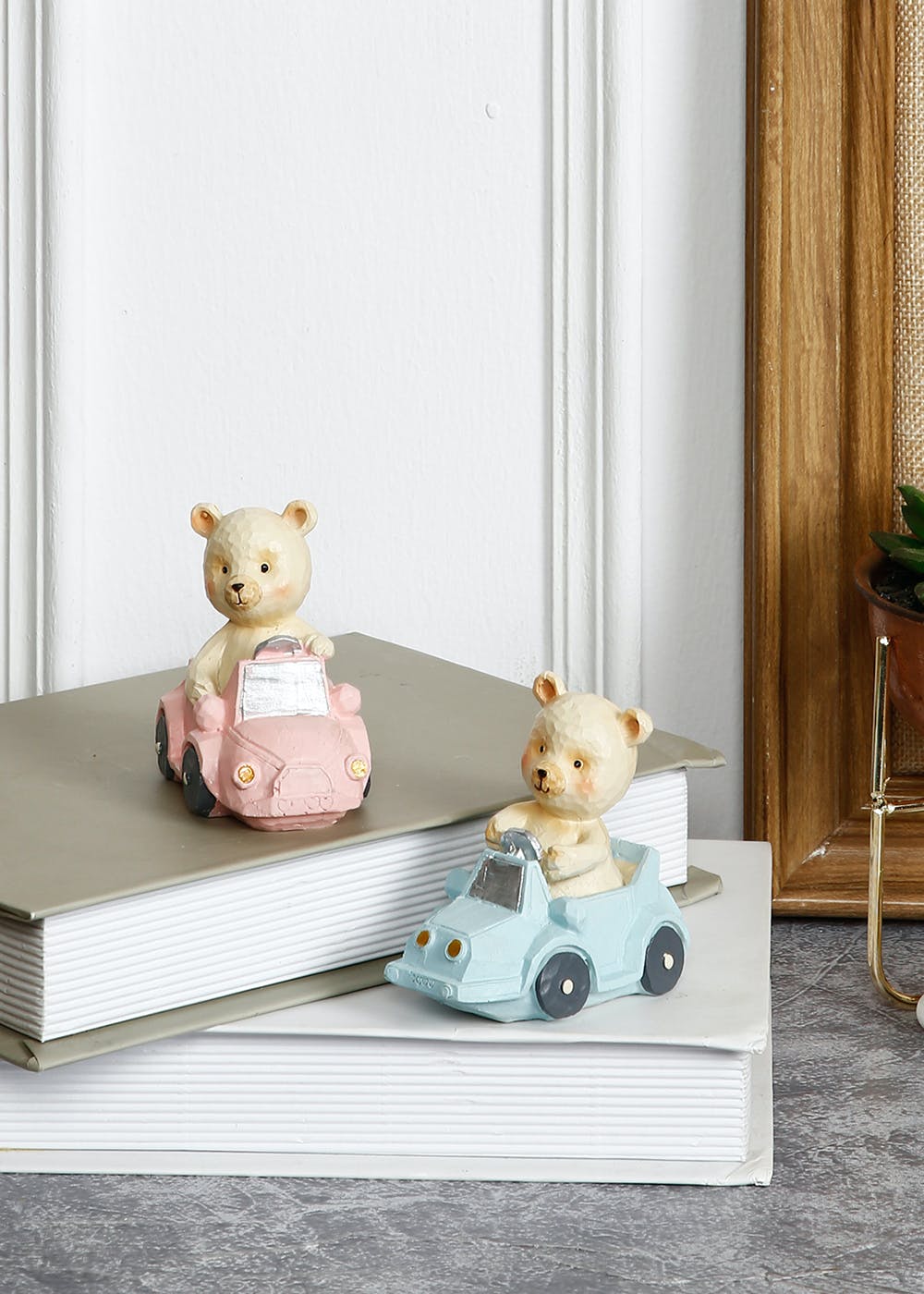 Get Set Of Two Polyraisin Playful Bear Artpieces at ₹ 1099 | LBB Shop