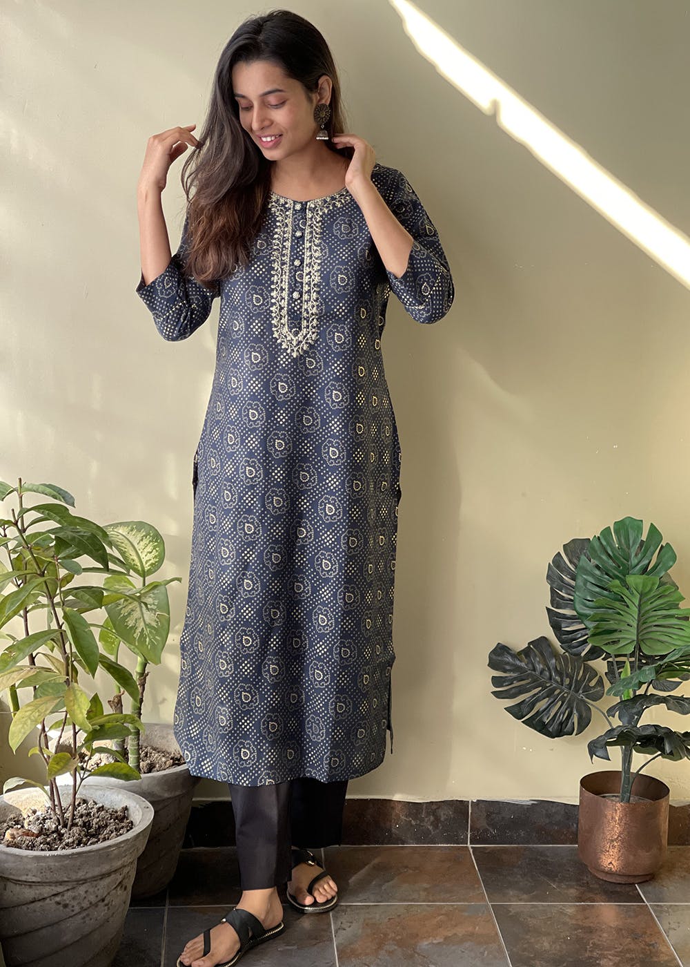 Get Cerulean Blue Kurta Set at ₹ 1199 | LBB Shop