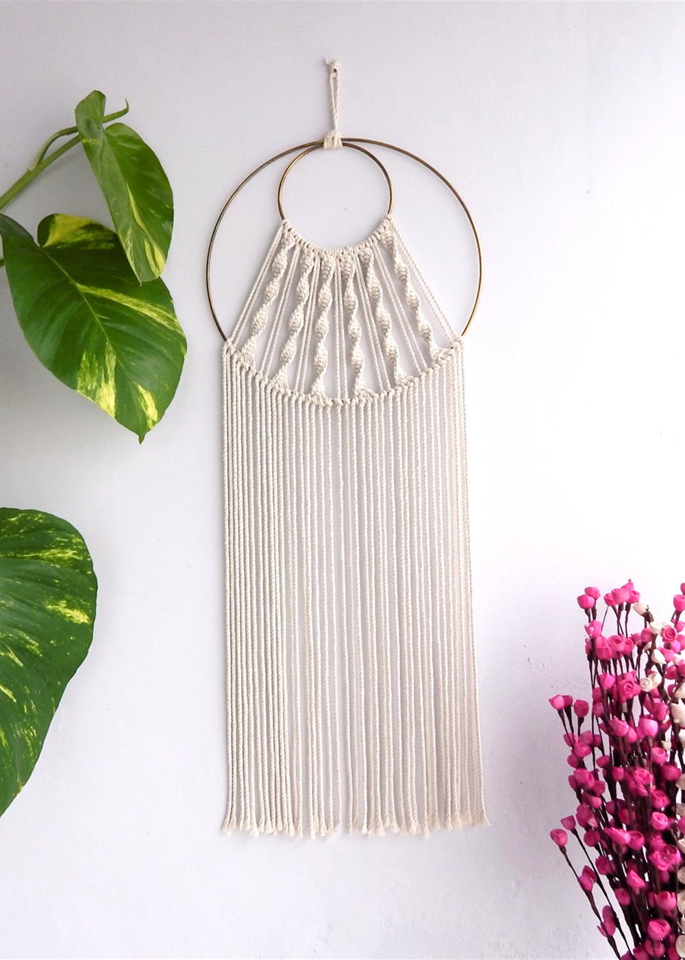 Get Double Ring Macrame Dream Catcher at ₹ 549 | LBB Shop