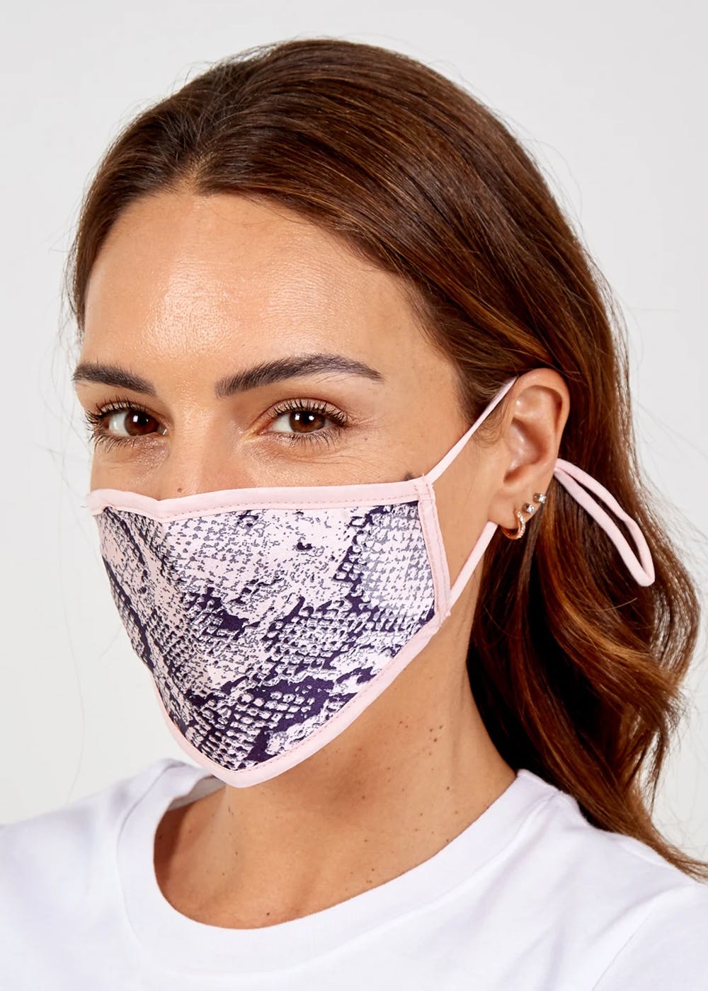 Get Pink & Blue Snake Printed Reversible Mask - Set of 3 at ₹ 500 | LBB ...