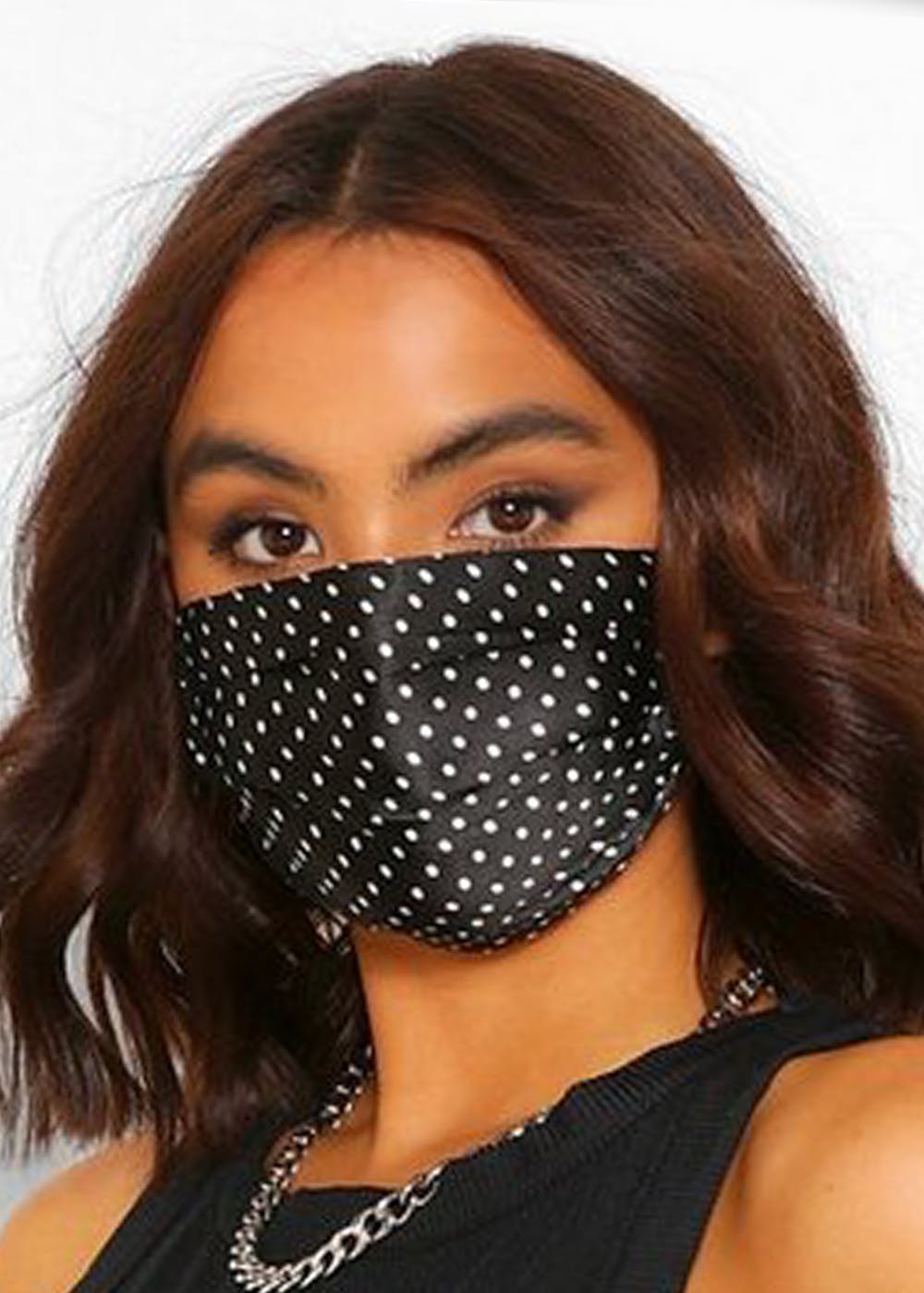 Get Small Polka Dots Black Mask - Set of 3 at ₹ 500 | LBB Shop