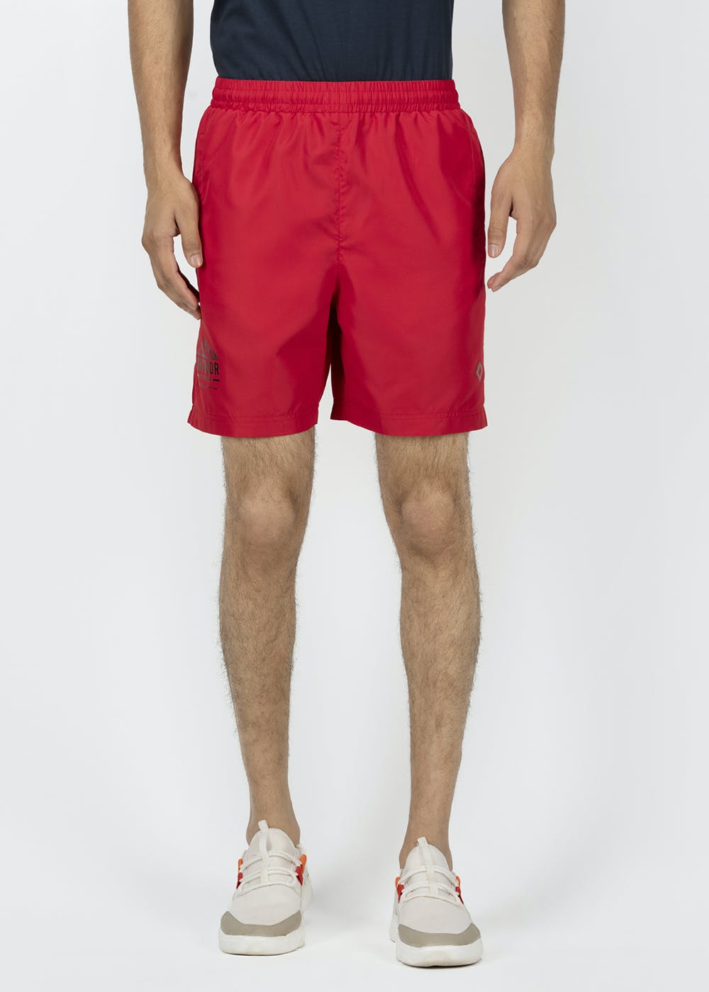 Get "Outdoor" Side Graphic Detail Red Shorts at ₹ 699 | LBB Shop