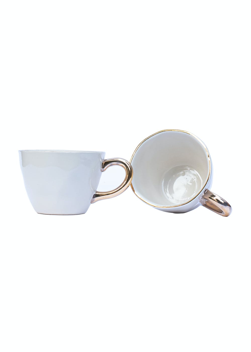 Get Ivory Gold Handcrafted Cups - Set of 2 at ₹ 975 | LBB Shop