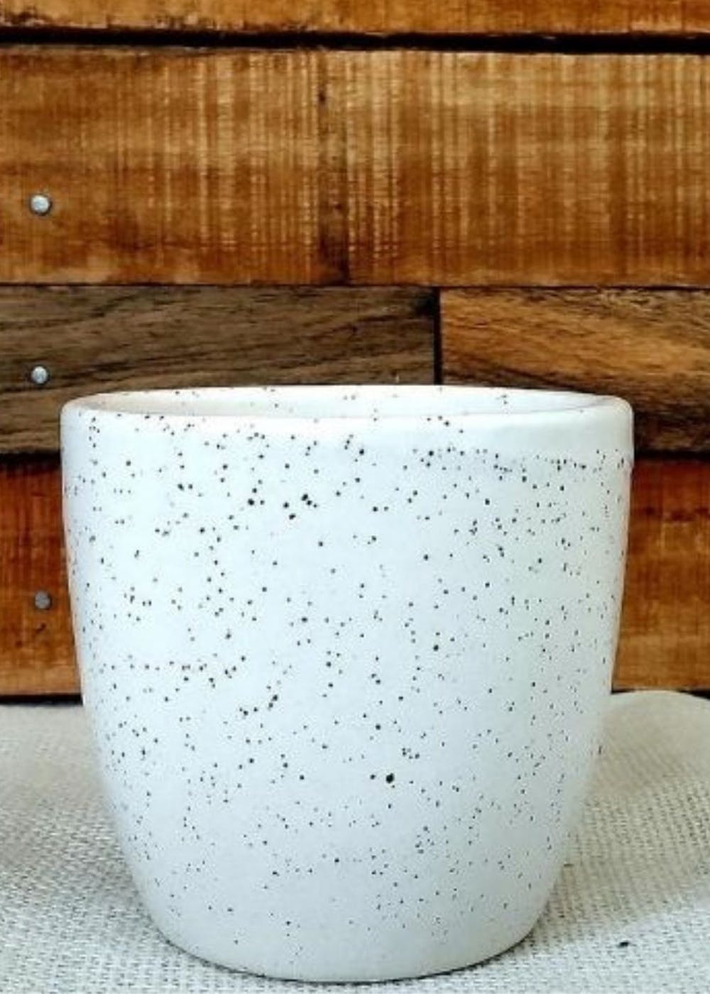 Get Spotted White Round Pot at ₹ 600 | LBB Shop