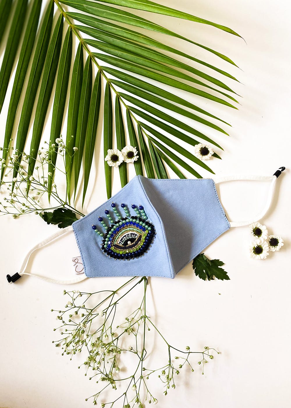 Get The Pale Blue Evil-Eye Mask at ₹ 799 | LBB Shop