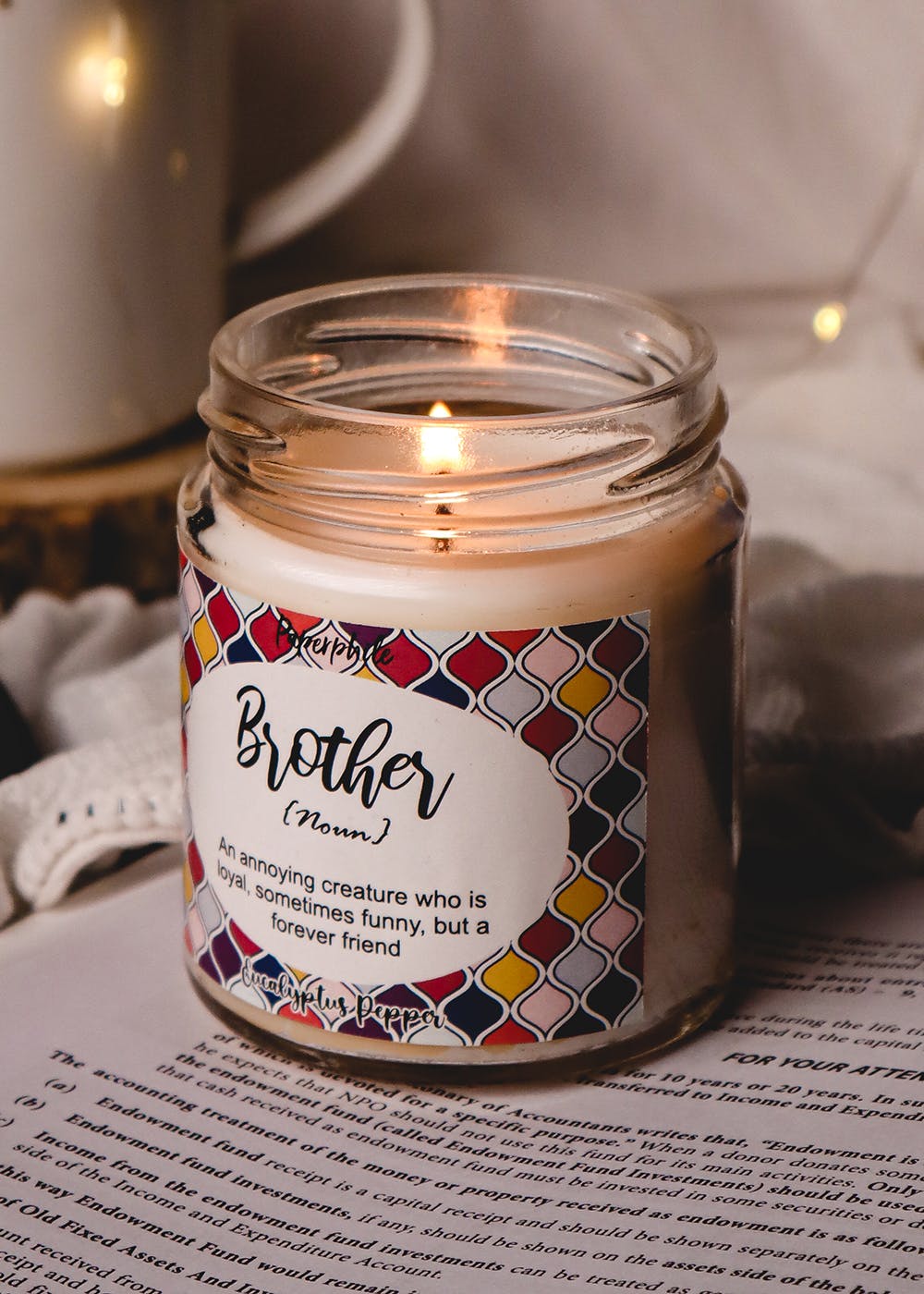 Get Brother Scented Soy Candle at ₹ 500 | LBB Shop