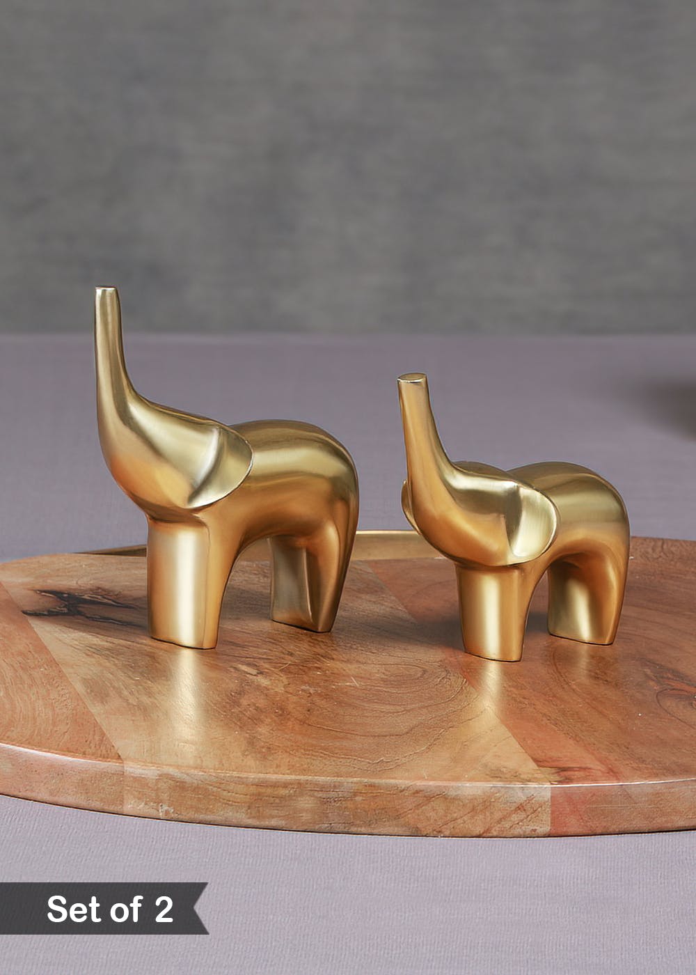 Get Mumma and Baby Elephants Sculpture - Set of 2 at ₹ 1921 | LBB Shop