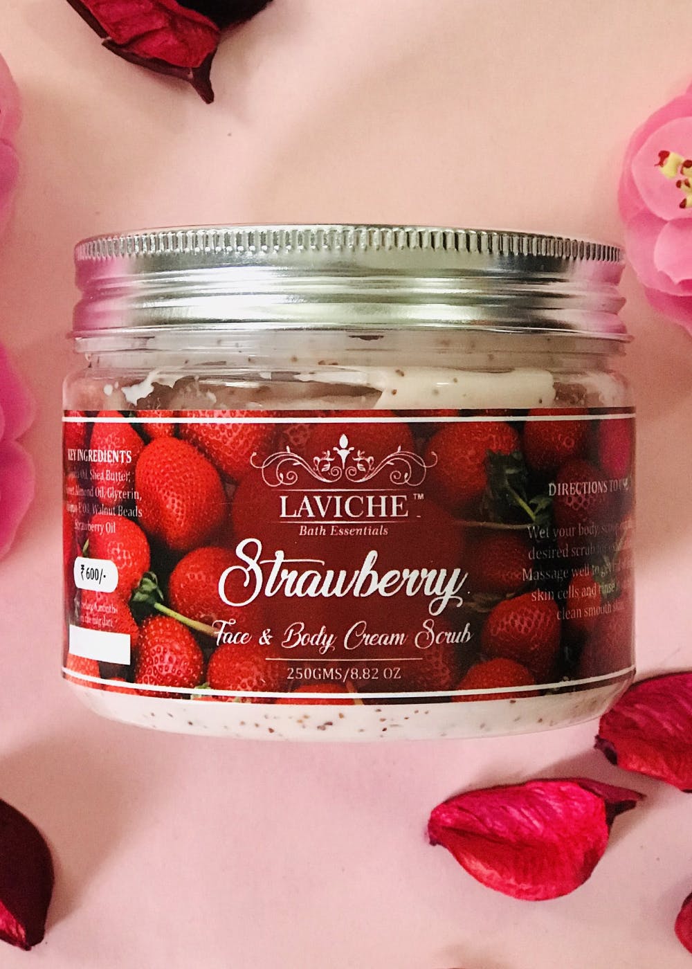 Get Strawberry Face and Body Cream Scrub at ₹ 600 | LBB Shop