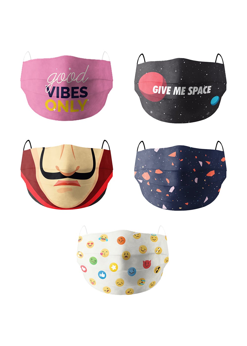 Get Monday to Friday Pack of 5 Super Safe Masks at ₹ 799 | LBB Shop