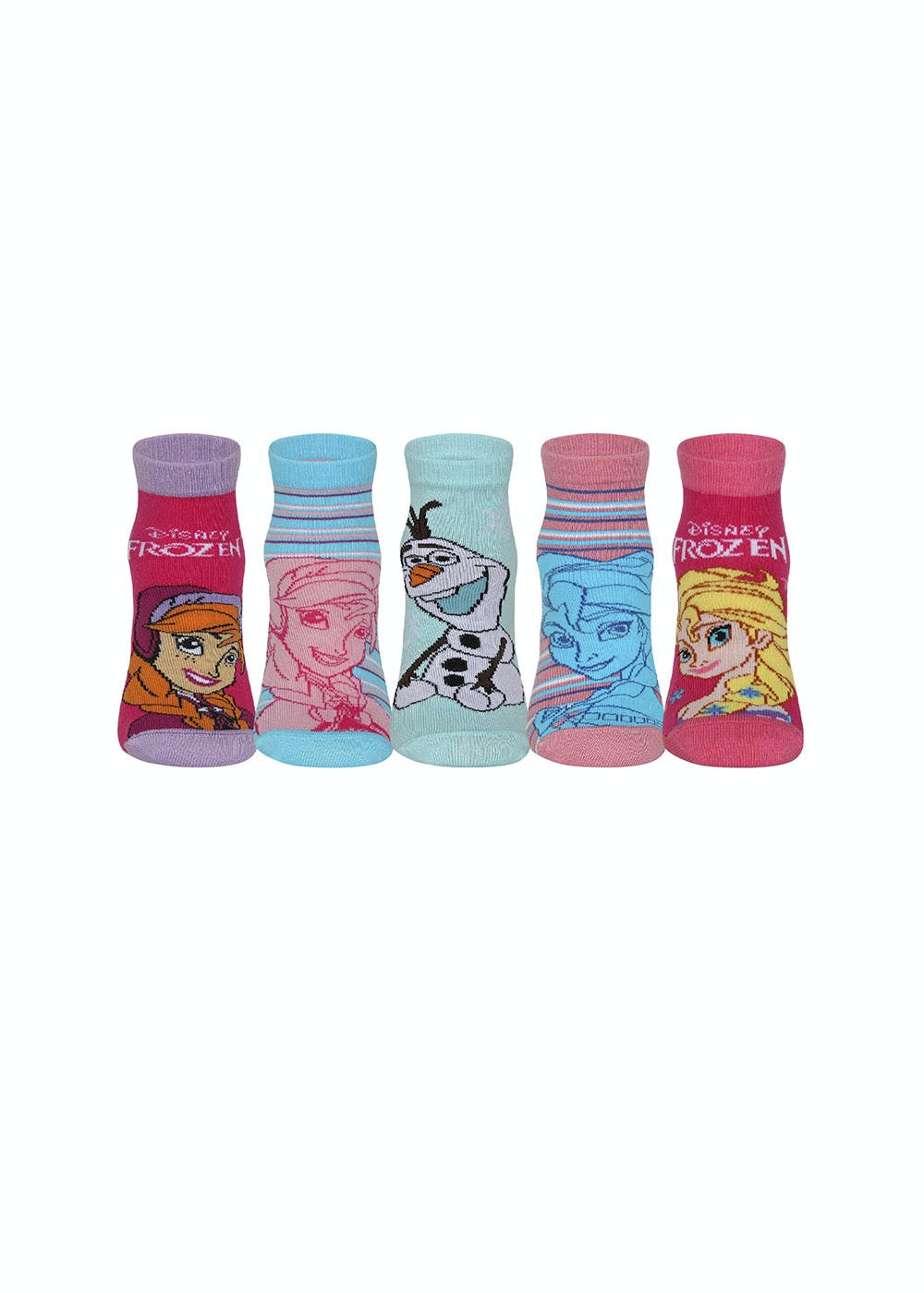Get Disney Frozen Ankle Length Socks Collection For Kids Pack Of 5 at ...