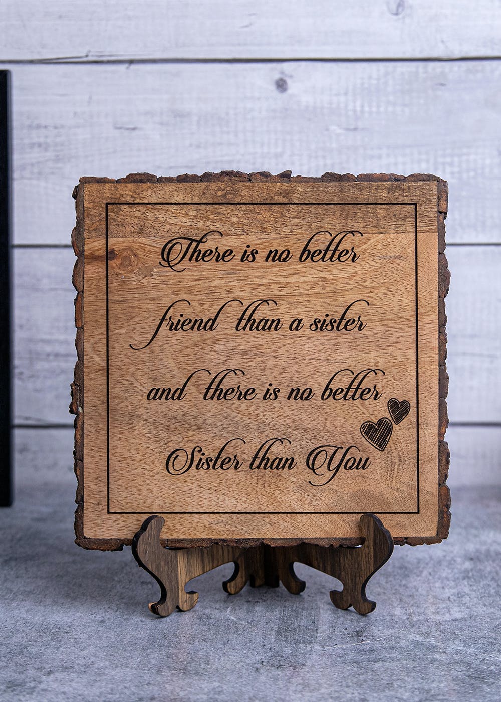 Get THERE IS NO FRIEND Wooden Plaque at ₹ 1199 | LBB Shop
