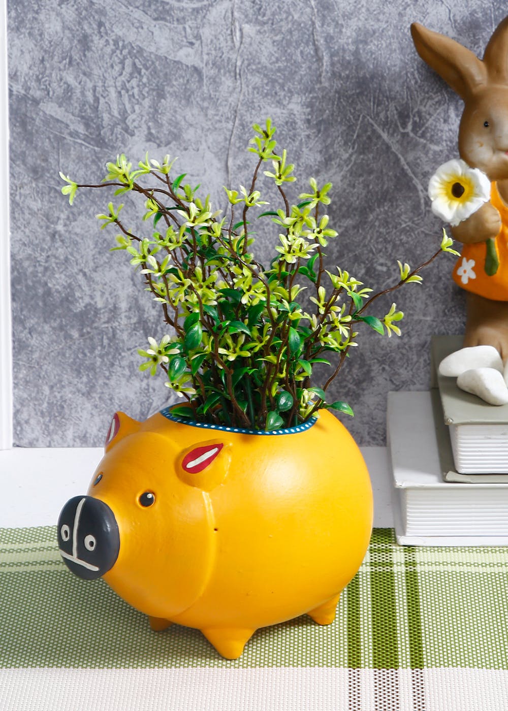 Get Yellow Pig Terracotta Planter at ₹ 1399 | LBB Shop