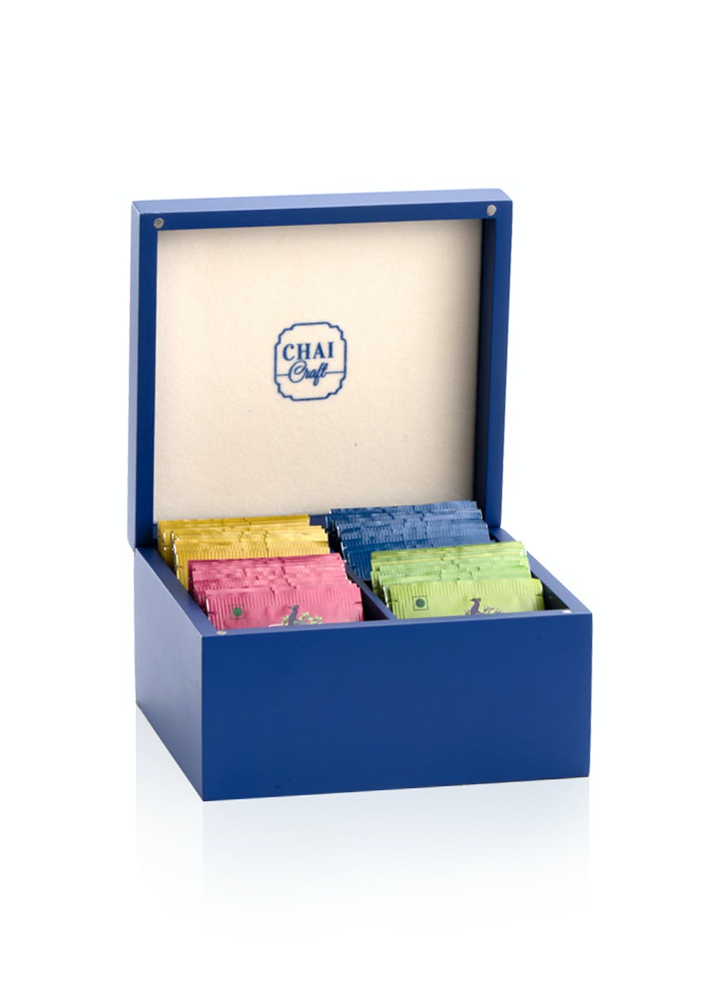 Get Assorted Tea Bags Wooden Box - 40 Tea Bags at ₹ 1599 | LBB Shop