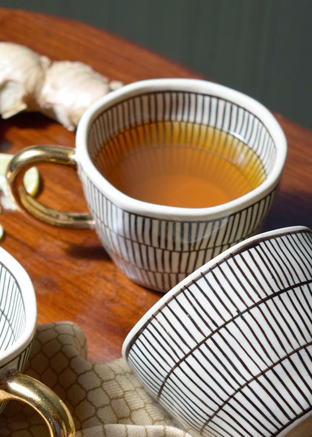 Get Bohemian Striped Tea Cups Set of 2 at ₹ 1149 | LBB Shop