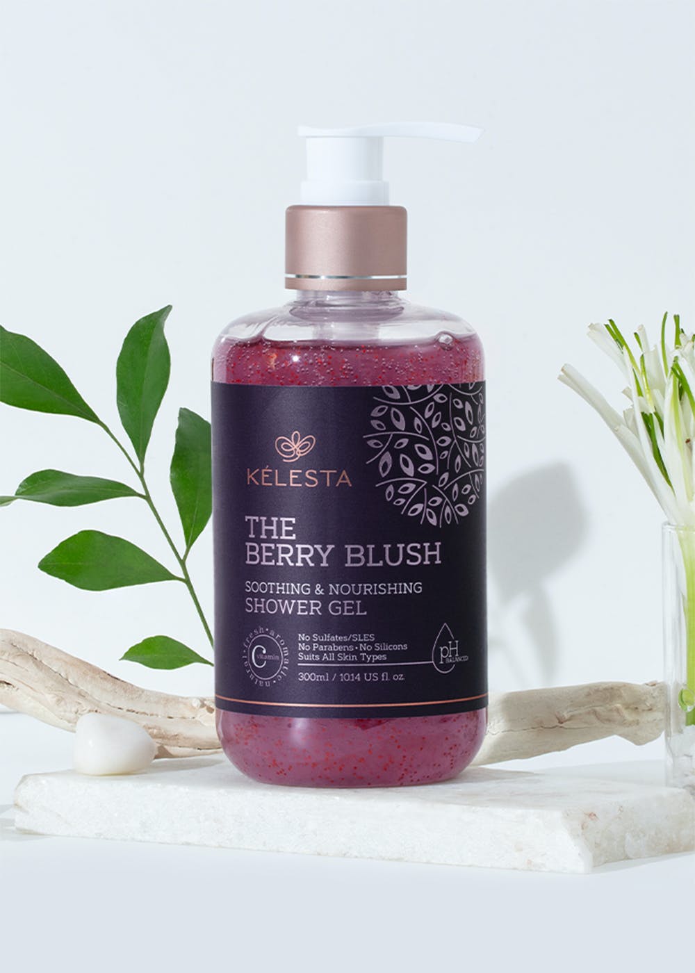 Get The Berry Blush Shower Gel - Soothing & Nourishing Body Wash - 300 ...
