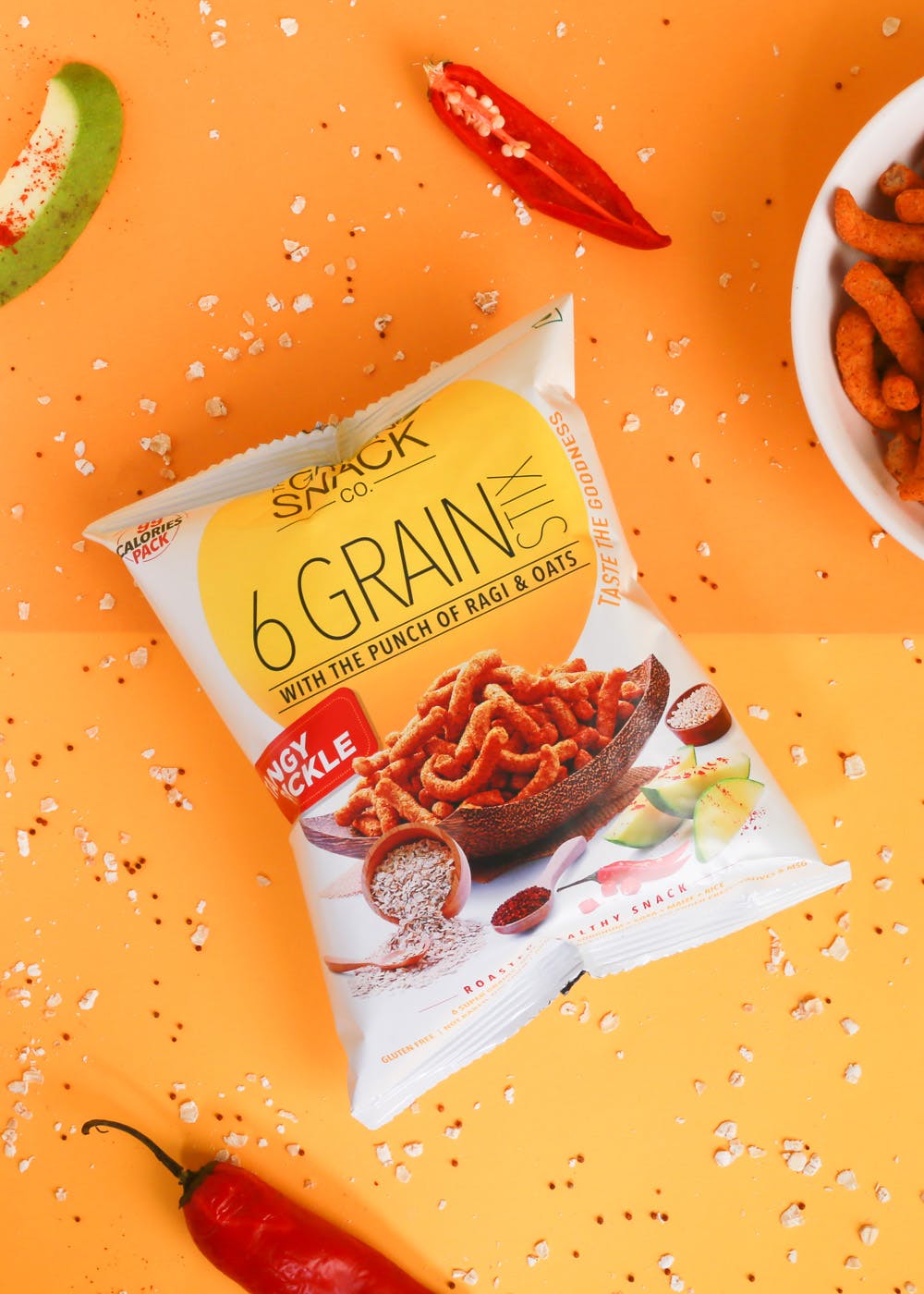 Get 6 Grain Stix - Tangy Pickle- Pack Of 5 at ₹ 158 | LBB Shop