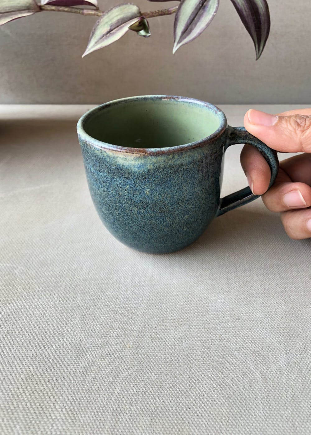 Get Blue Green Stoneware Small Mug at ₹ 429 | LBB Shop