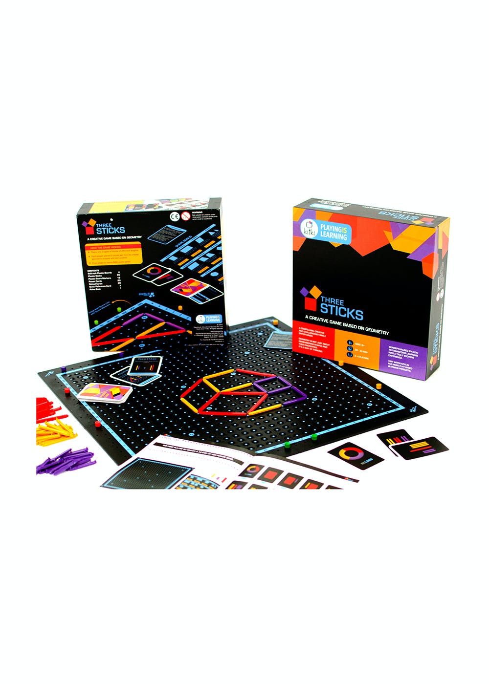 Get Three Sticks- Geometry Board Game at ₹ 1600 | LBB Shop