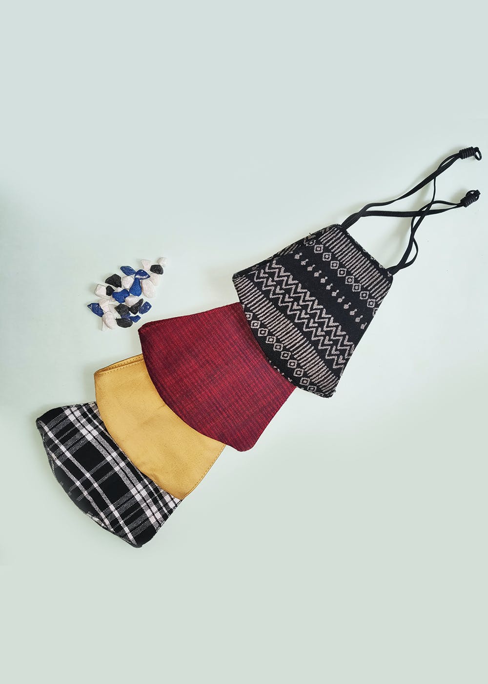 Get Set of 4 Triple Layer Masks Adjustable Straps at ₹ 599 | LBB Shop