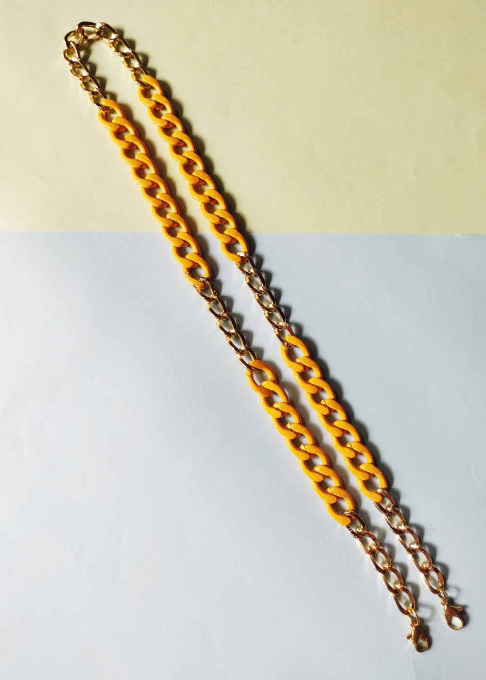 Get Multi Use Sunshine Yellow And Golden Chain at ₹ 499 | LBB Shop