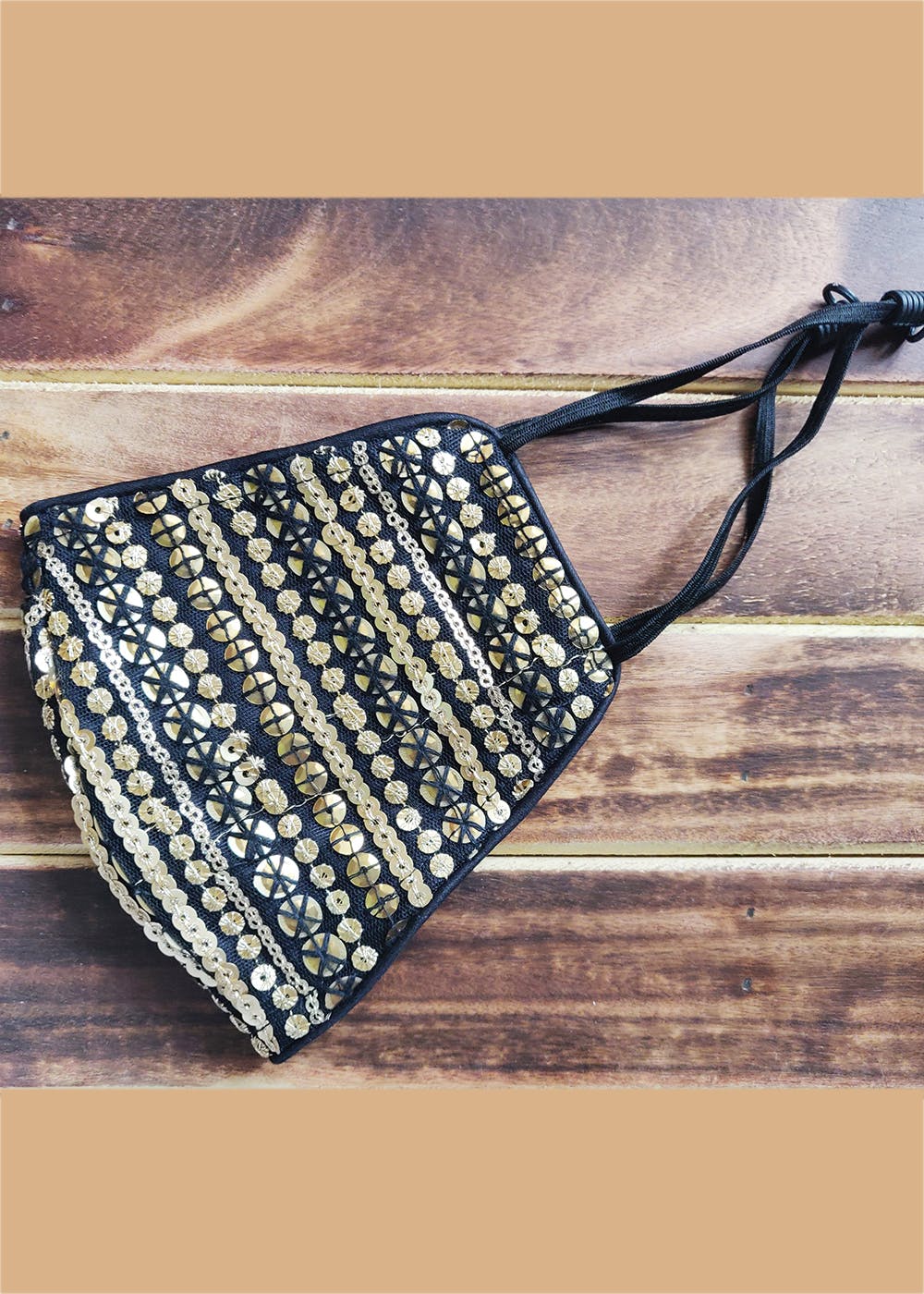 Get Contrast Multi Sequined Black Party Mask at ₹ 399 | LBB Shop