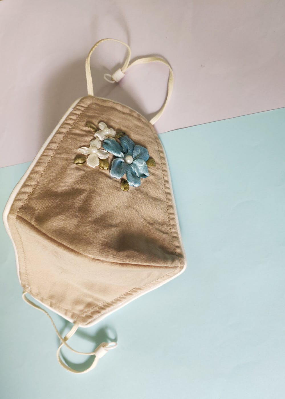 Get Piping Detail Floral Ribbon Work Mask at ₹ 549 | LBB Shop