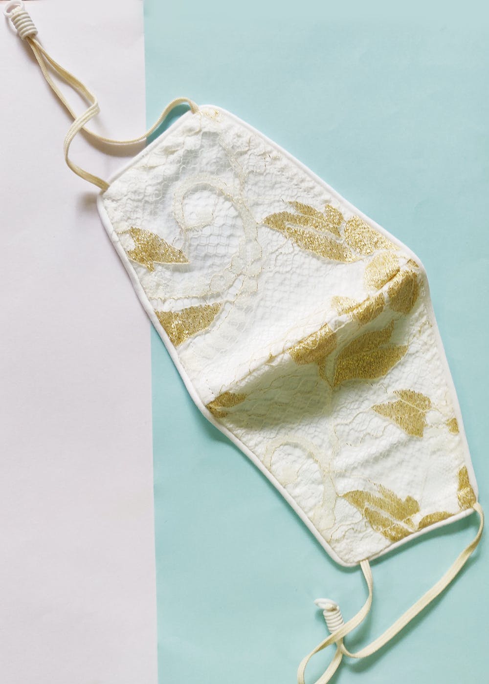 Get White Lace With Gold Mask at ₹ 399 | LBB Shop