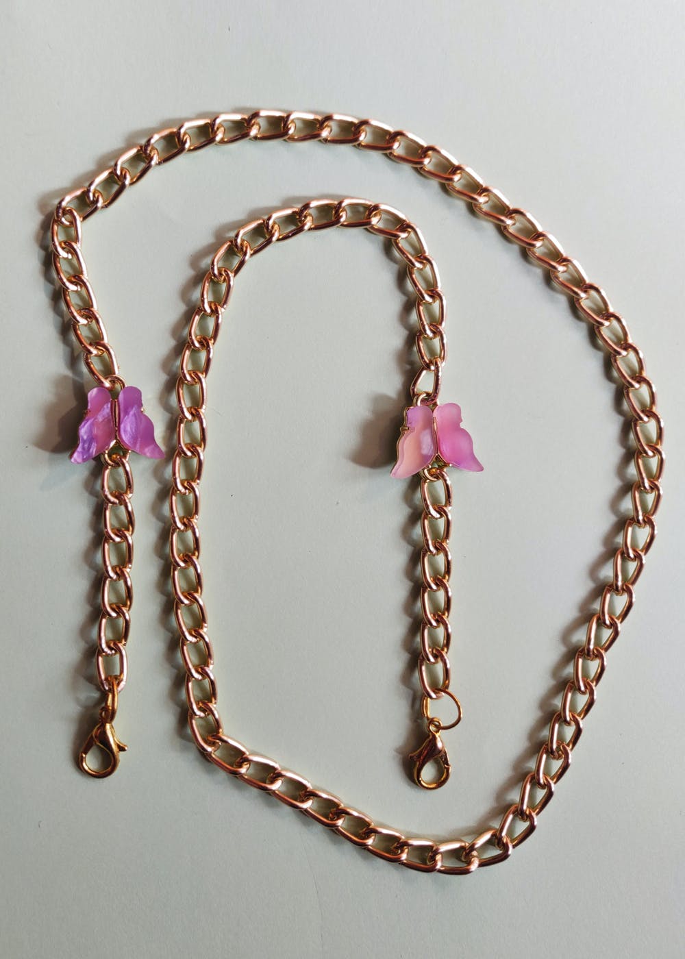 Get Purple Butterfly With Gold 3 In 1 Mask Chain at ₹ 599 | LBB Shop