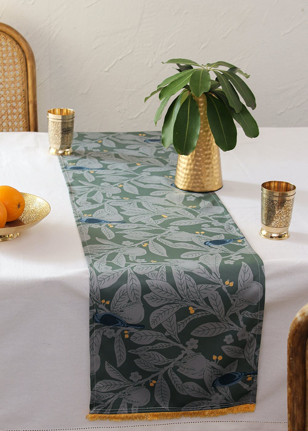 Get Blue Bird Printed Table Runner at ₹ 1169 | LBB Shop