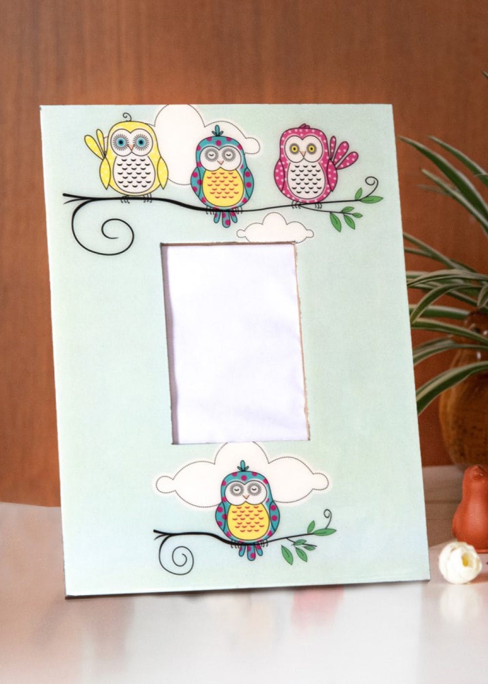 Get Owl Printed Wooden Photo Frame at ₹ 1050 | LBB Shop