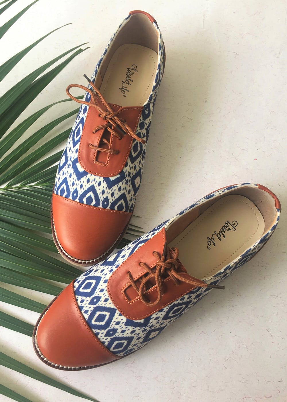 Get Chevron Ink Texture Vegan Oxford at ₹ 1039 | LBB Shop