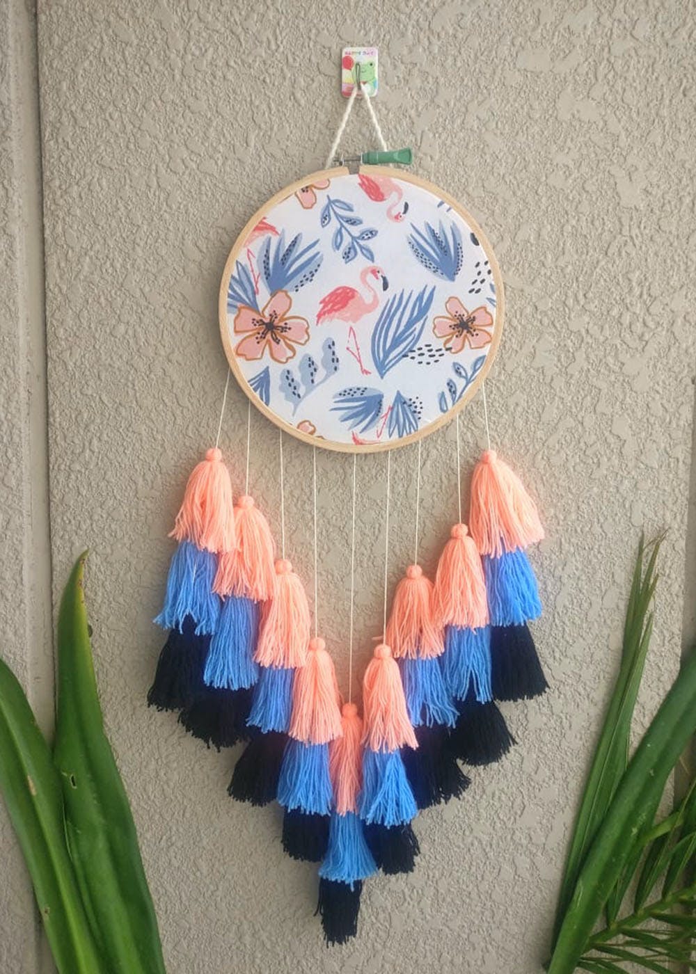 Get Tropical Printed Three-Tone Tassel Detail Dream Catcher at ₹ 799 ...