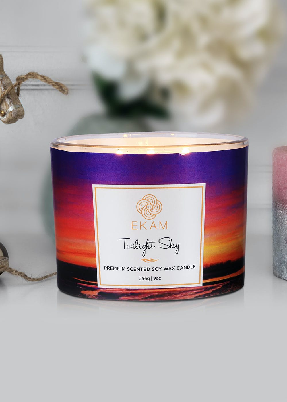 Get Twilight Sky Soy Wax Scented Candle| 3 Wick Collection - 256 Grams ...