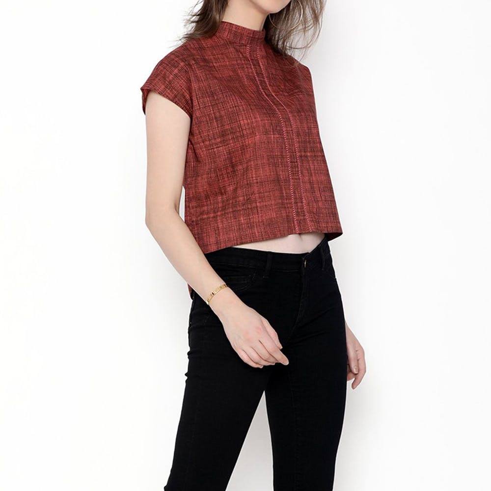 Get High Neck Tie-Up Top at ₹ 879 | LBB Shop