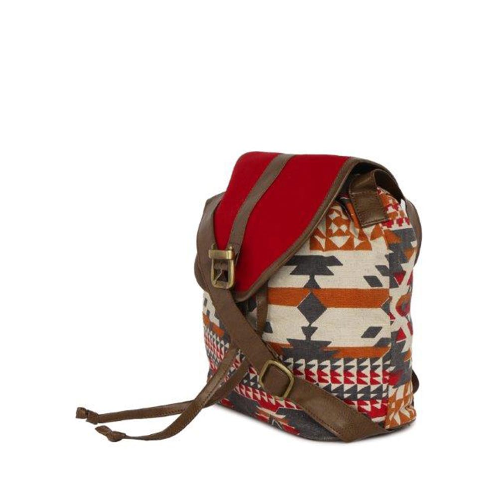 Get Red and blue Aztec back pack at ₹ 649 | LBB Shop