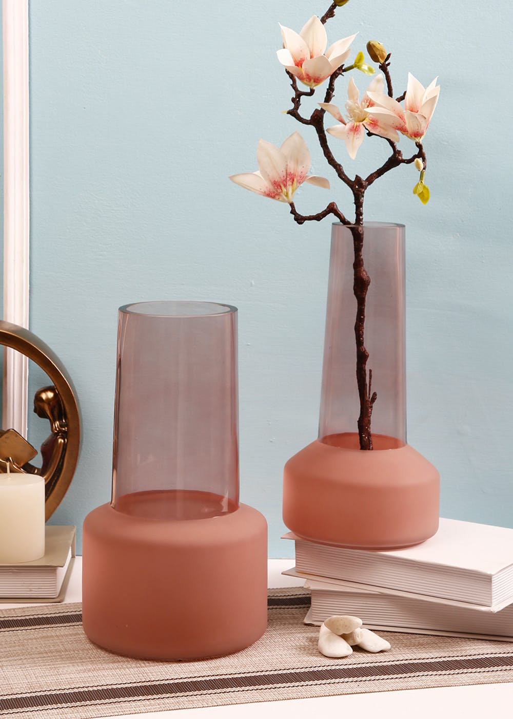 Get Autumn Glass Flower Vase Set at ₹ 6749 | LBB Shop